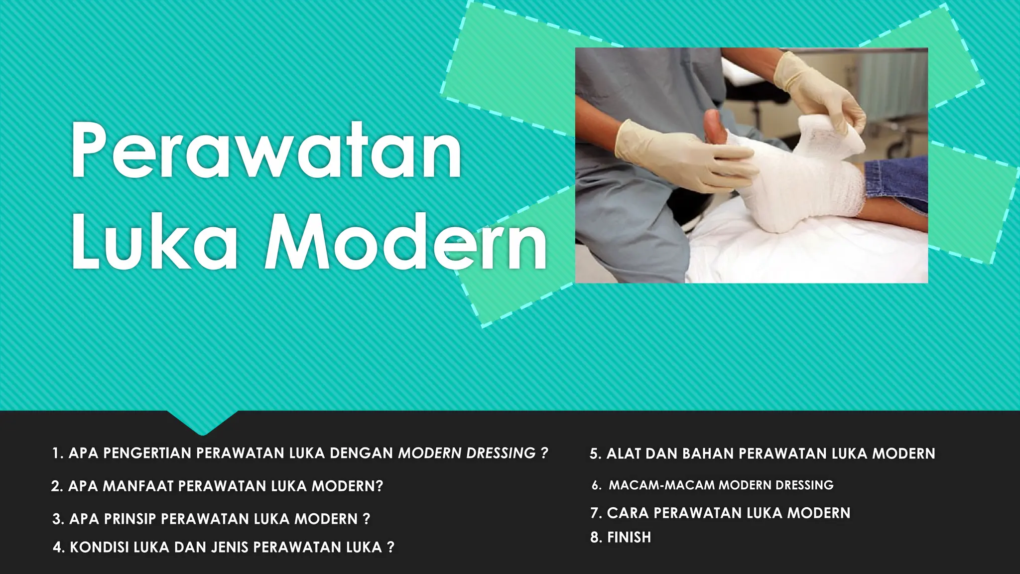 perawatan luka modern,terkini perbedaan perawatan luka konvensional | PPTX