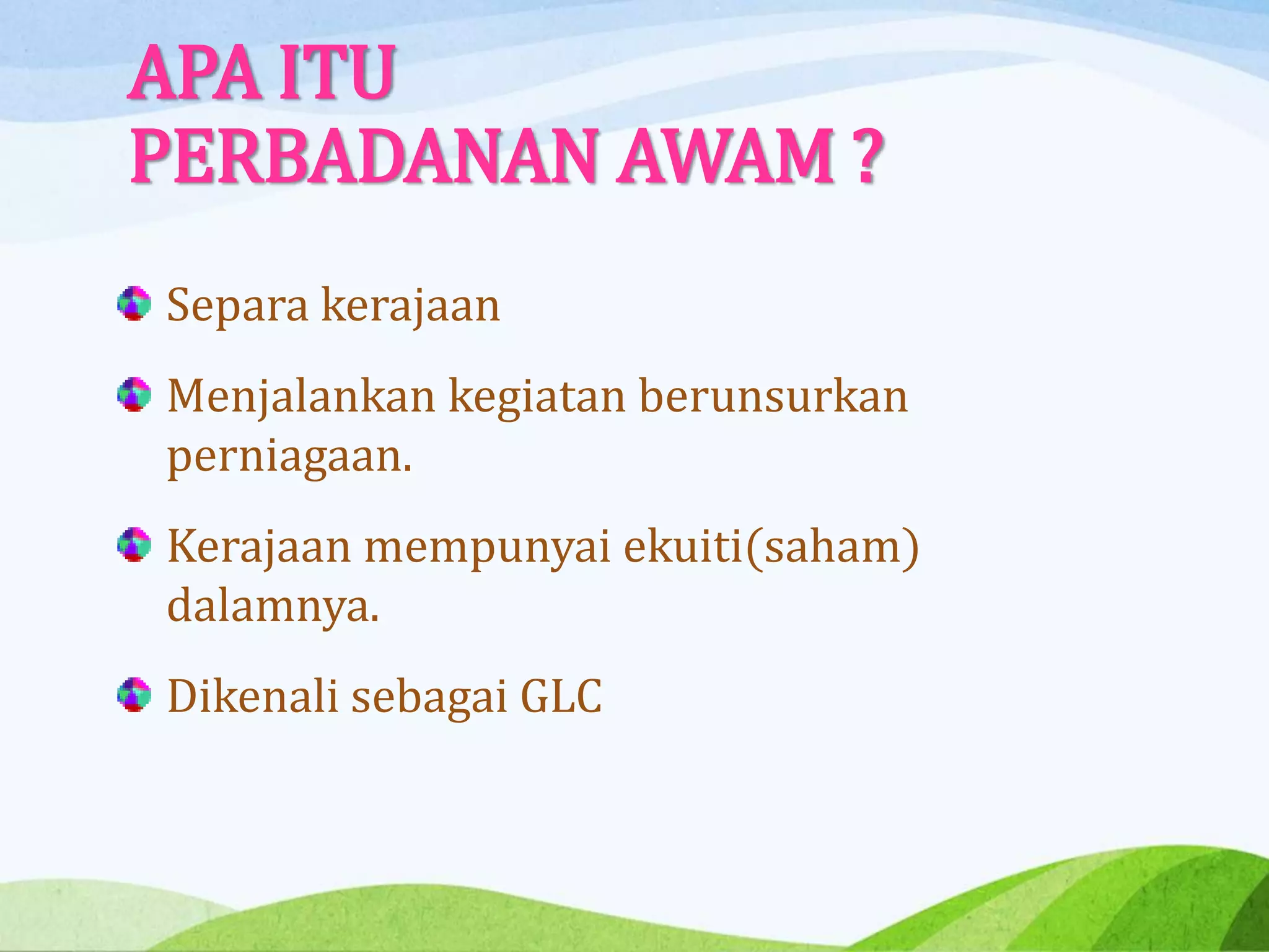Perbadanan Awam di Malaysia | PPTX