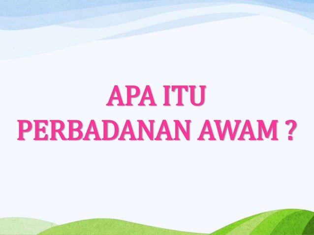 Perbadanan awam | PPTX