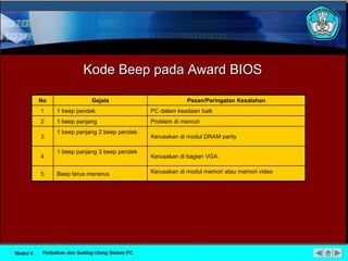 Perbaikan dan setting ulang sistem pc | PPT