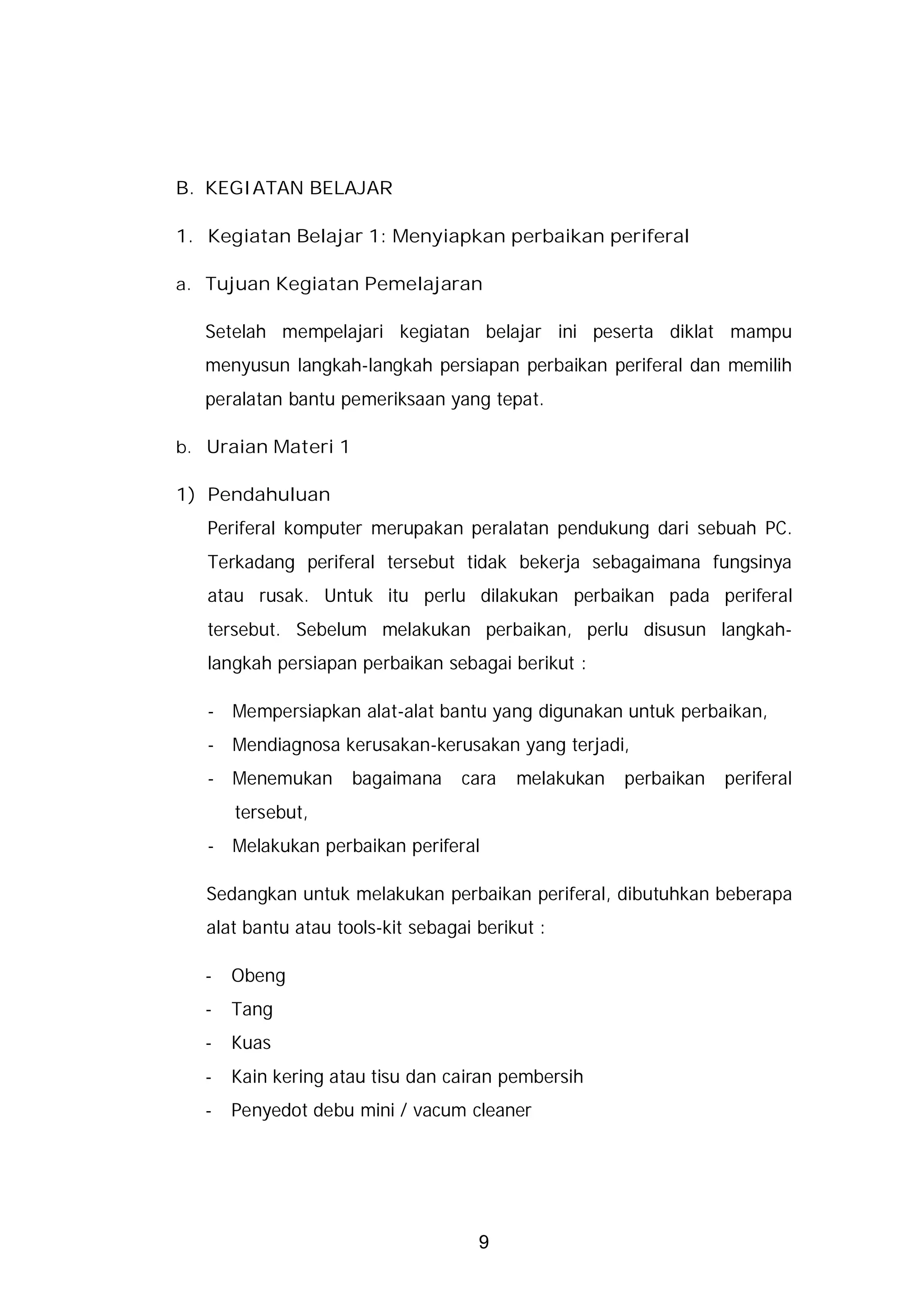 Perbaikan peripheral | PDF