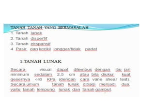 Perbaikan tanah di Indonesia SEBAGAI METODE PERBAIKAN | PPTX
