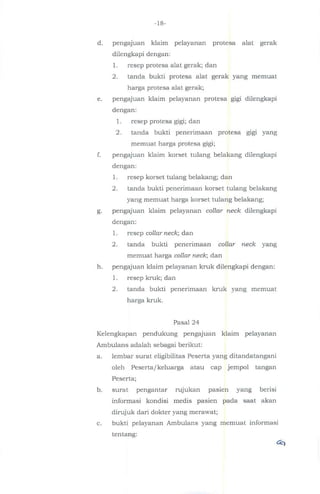 Peraturan BPJS Kesehatan Nomor 7 Tahun 2018 | PDF
