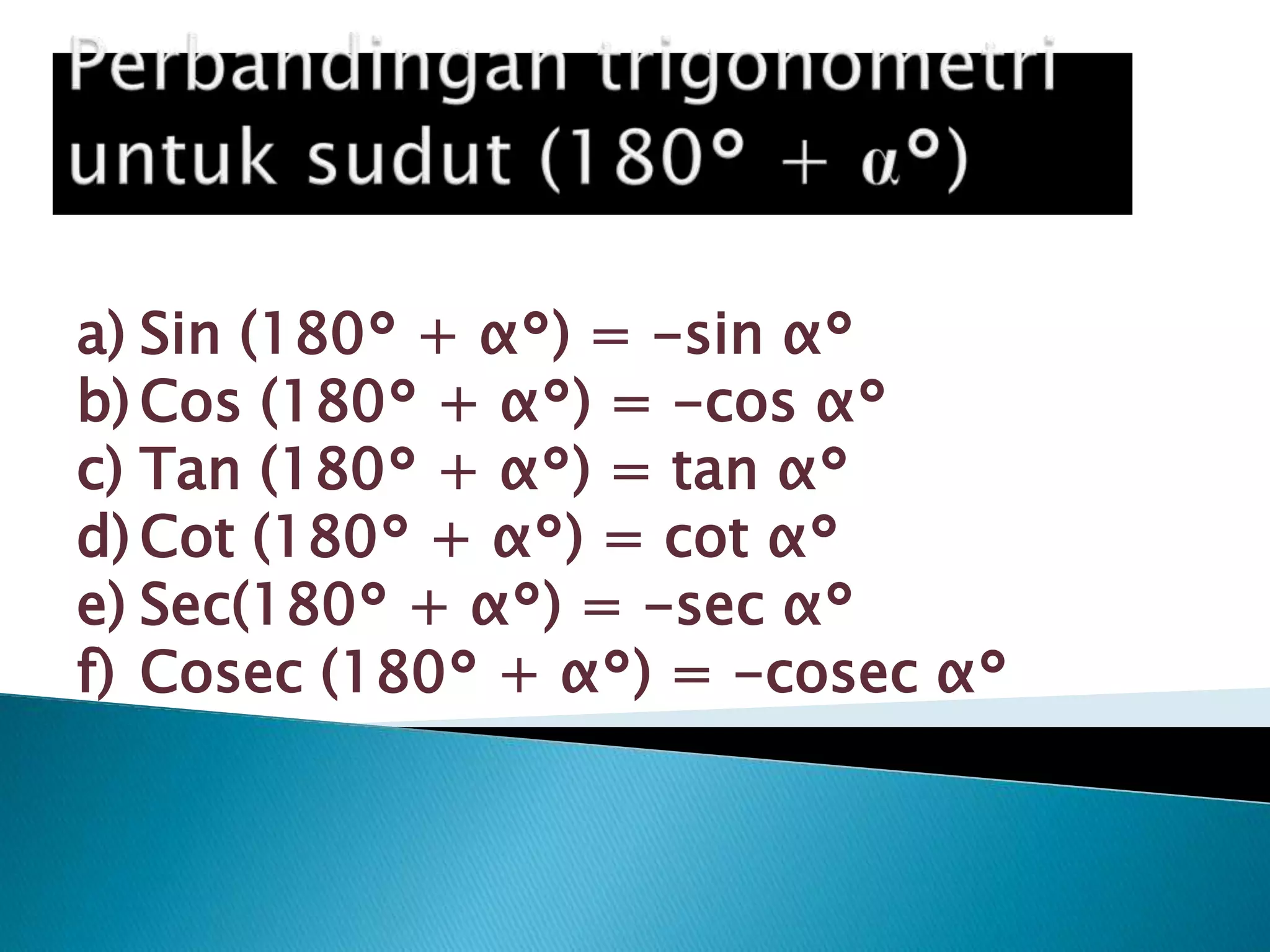 Perbandingan sudut-berelasi-trigonometri | PPTX