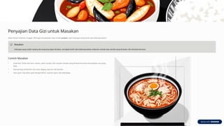 Perbandingan TKPI dengan DKBM (Daftar Komposisi Bahan Makanan) | PPTX