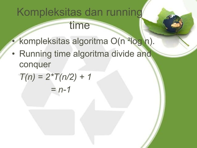 Perbandingan algoritma brute force , divide and conquer | PPTX