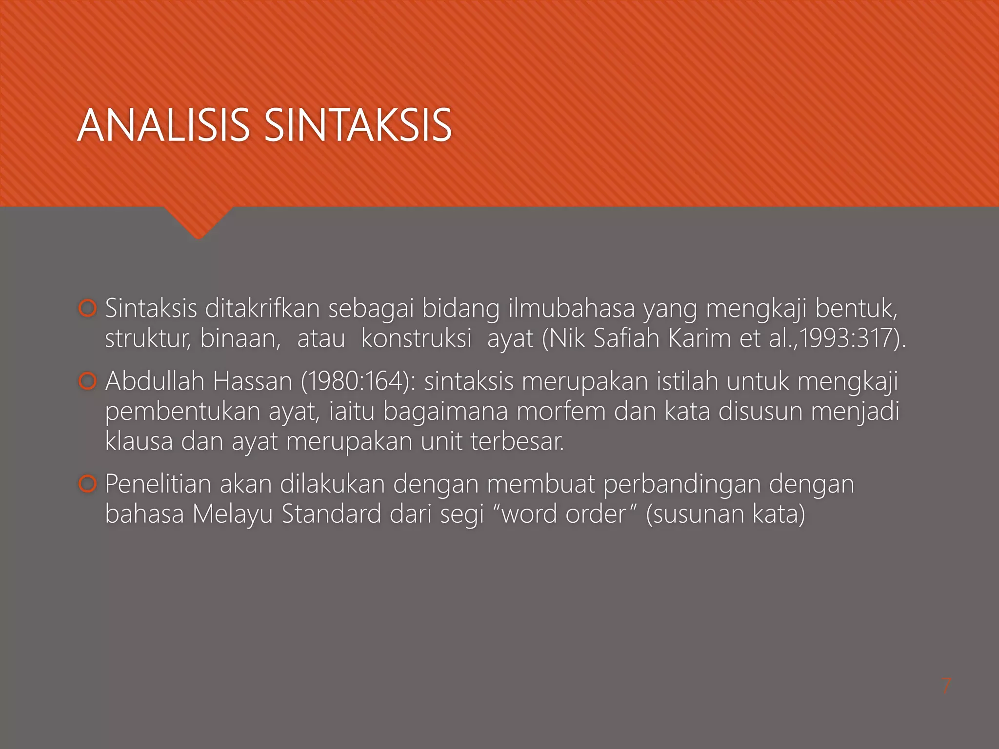 Perbandingan antara dialek negeri sembilan dengan bahasa melayu | PPTX