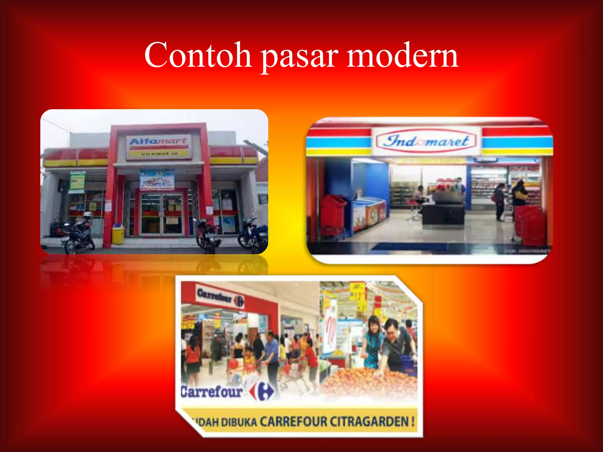 Perbandingan antara pasar_moderen_dengan tradisional | PPTX