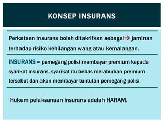 Perbandingan antara takaful dan insurans | PPTX