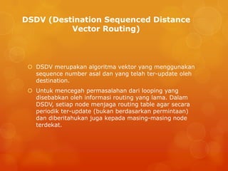 Perbandingan dan analisis performa dsr, aodv | PPTX