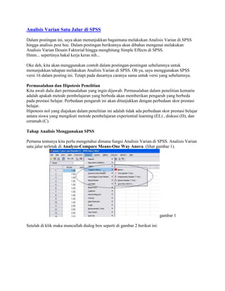 Perbandingan dan baca pos hoc kontras | DOCX