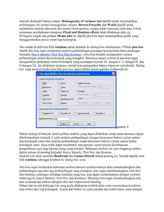 Perbandingan dan baca pos hoc kontras | DOCX