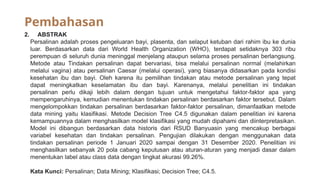 Perbandingan Jurnal Dengan Algoritma Decision Tree.pptx