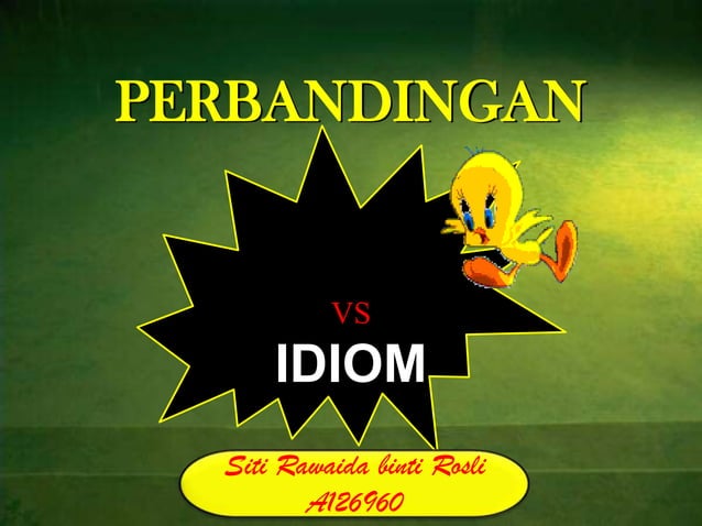 Perbandingan Kinayah Dengan Idiom | PPTX