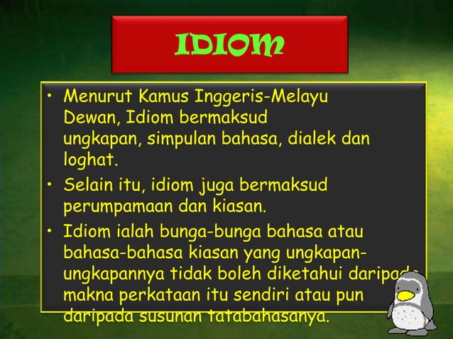 Perbandingan Kinayah Dengan Idiom | PPTX