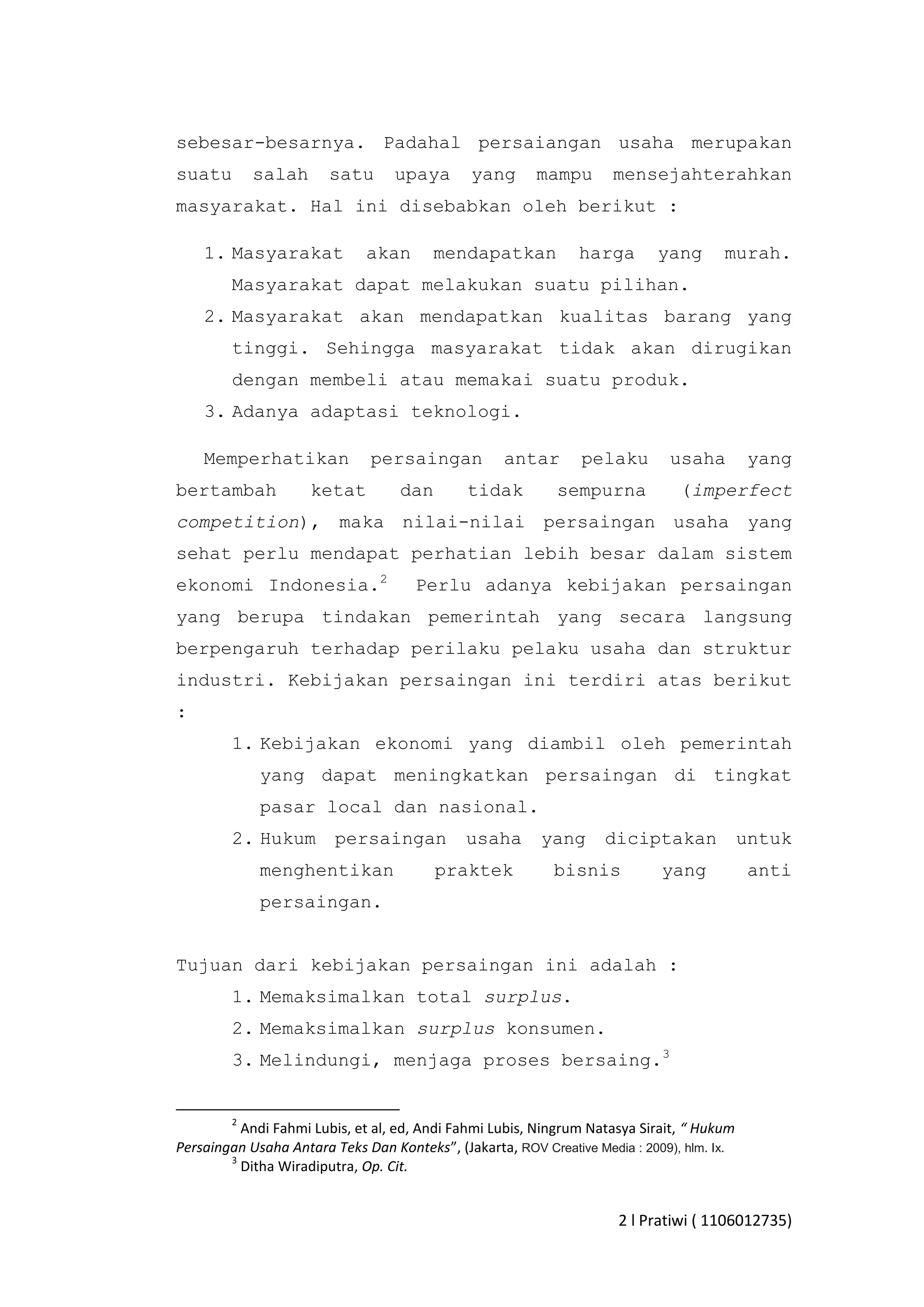 Perbandingan KPPU Indonesia - Australia | DOCX