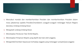 Perbandingan lembaga negara mpr sebelum dan sesudah amandemen uud 1945 | PPTX