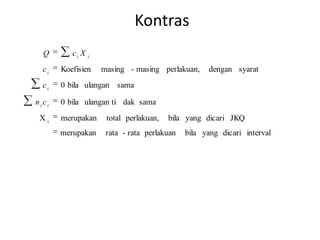 Perbandingan ortogonal kontras | PPTX