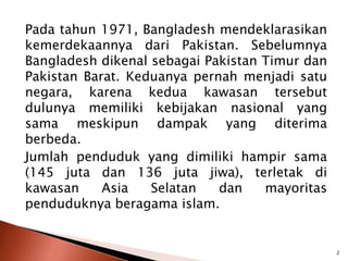 Perbandingan Pembangunan : Pakistan dan Bangladesh | PPTX
