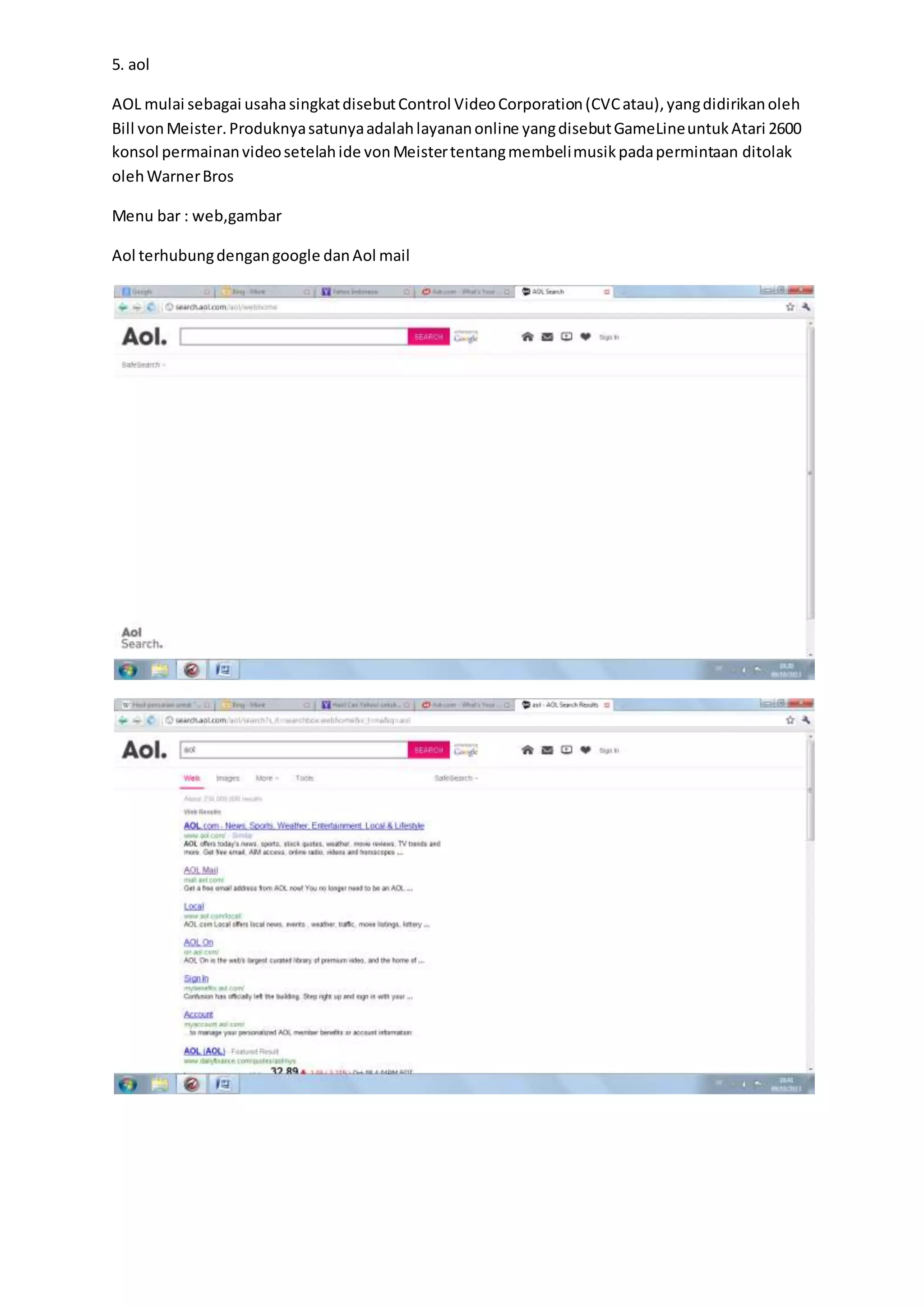 Perbandingan search engine | DOCX