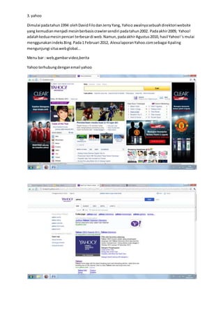 Perbandingan search engine | DOCX
