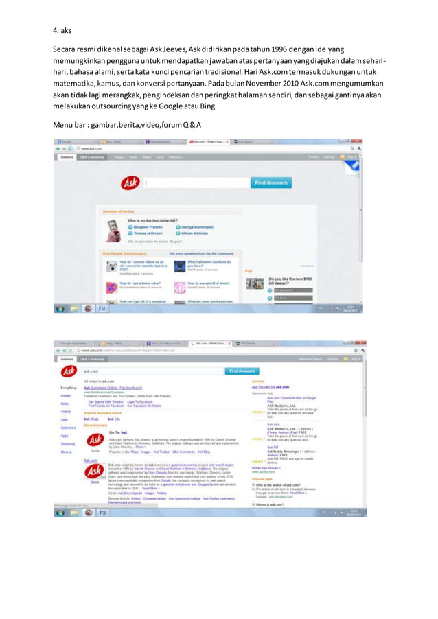 Perbandingan search engine | DOCX