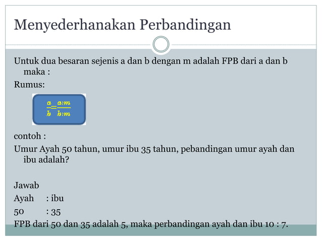 Perbandingan senila dan berbalik nilai | PPT