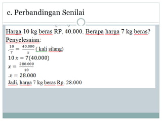 Perbandingan senila dan berbalik nilai | PPT