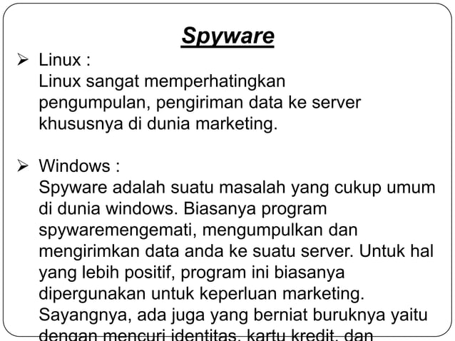 Perbandingan sistem operasi Linux & Windows | PPT