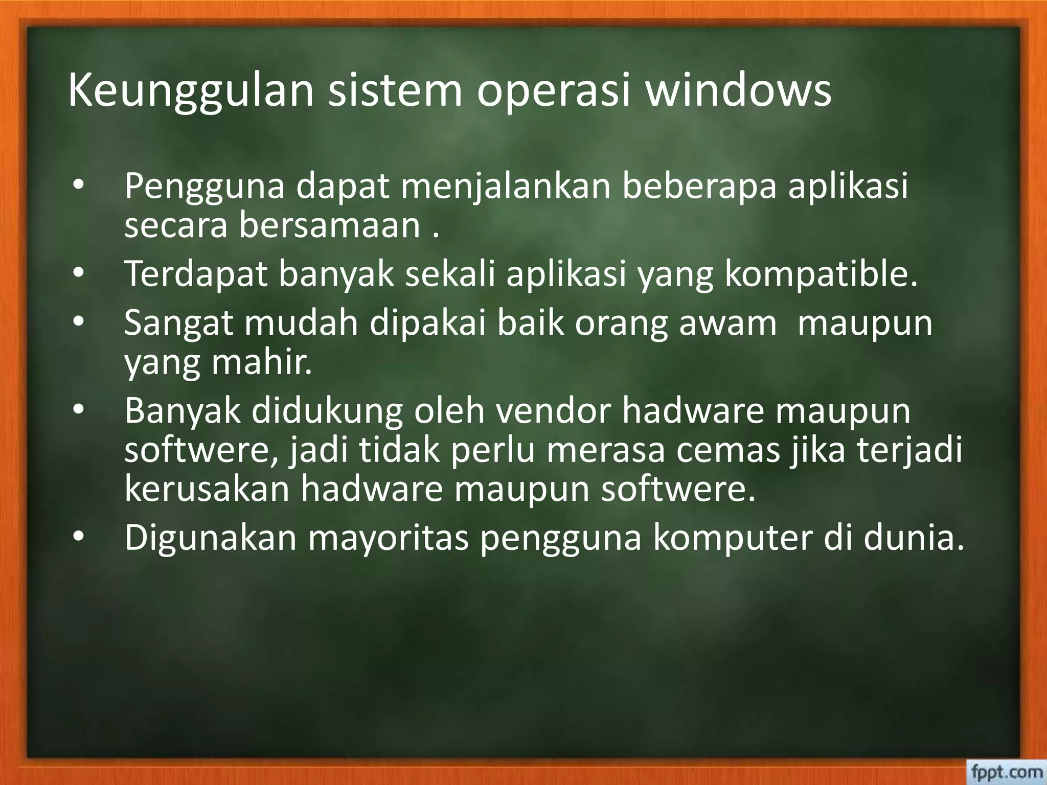 Perbandingan sistem operasi windows dan linux | PPTX