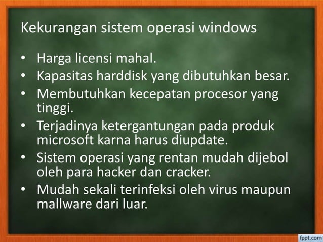 Perbandingan sistem operasi windows dan linux | PPTX