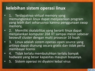 Perbandingan sistem operasi windows dan linux | PPTX