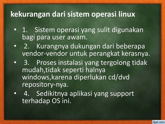 Perbandingan sistem operasi windows dan linux | PPTX