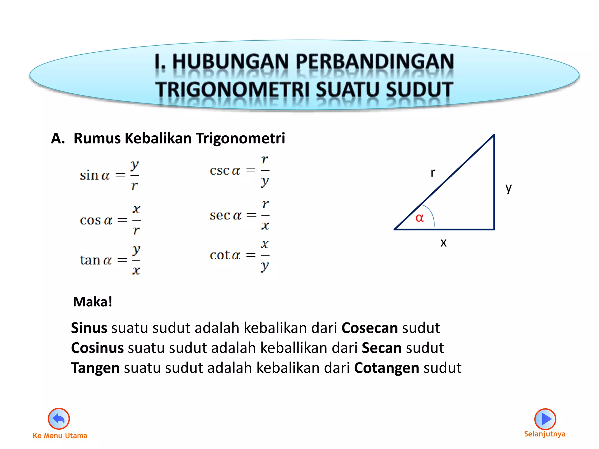 Perbandingan trigonometri | PPTX