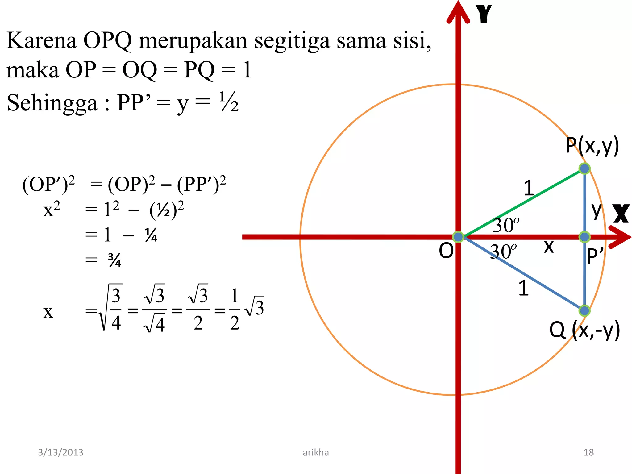 Perbandingan trigonometri segitiga siku siku | PPTX