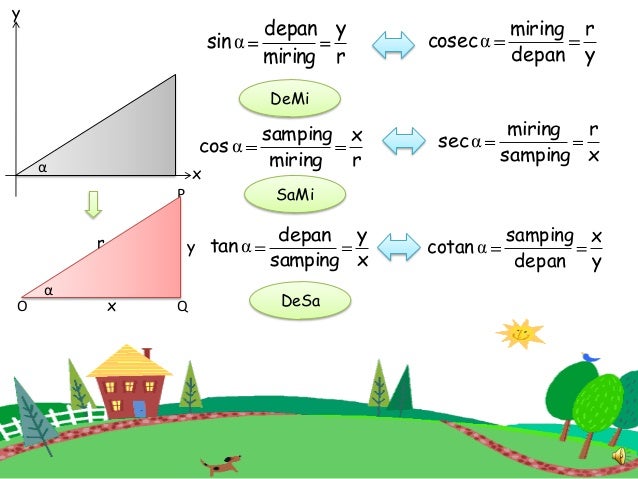 Perbandingan trigonometri segitiga siku siku