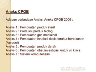 Perbedaan persamaan cpob 2006-2012 | PPTX