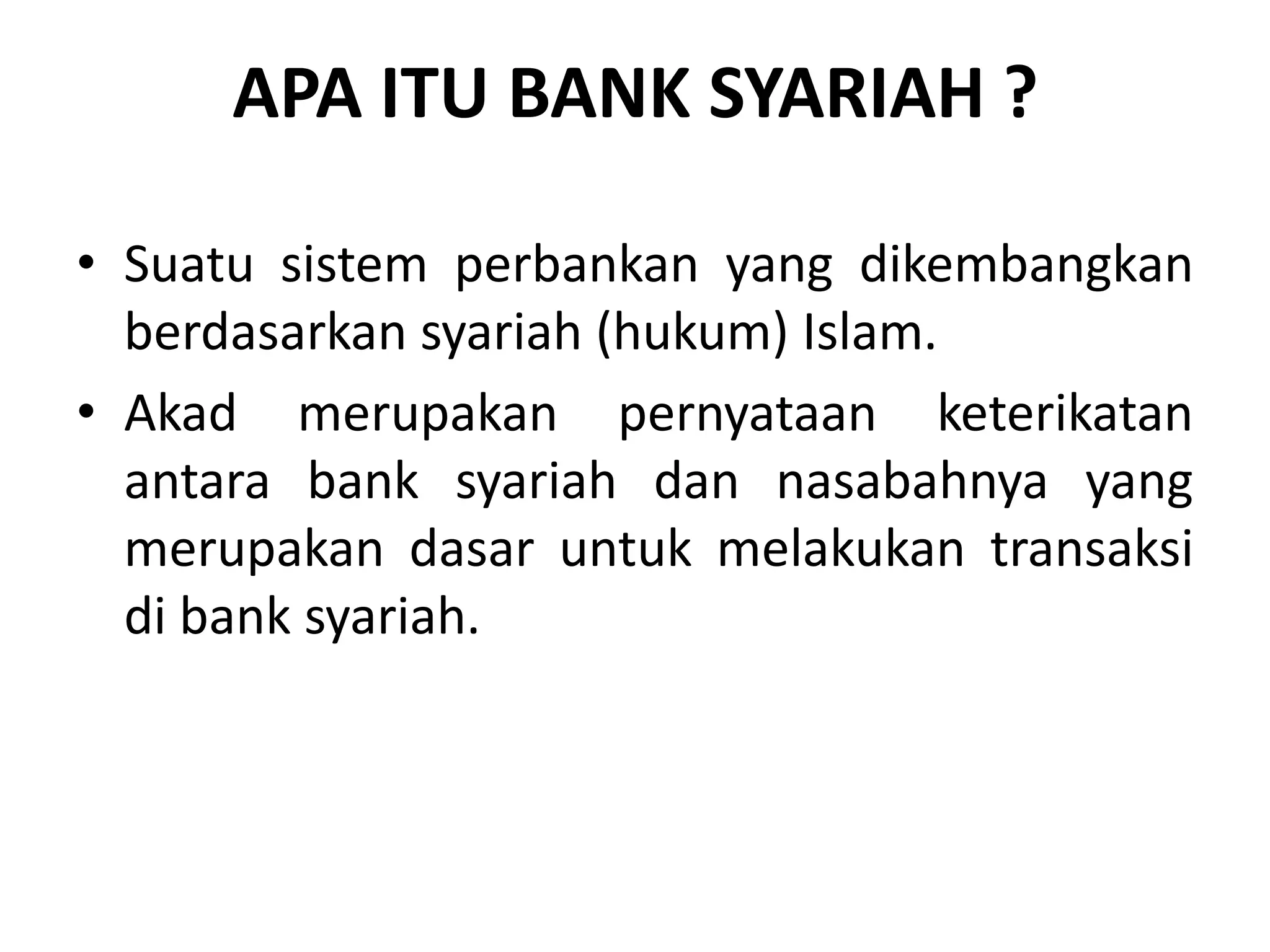Perbedaan Antara Bank Syariah dan Bank Konvensional | PPT
