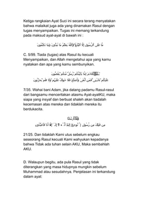 NABI DAN RASUL | RTF