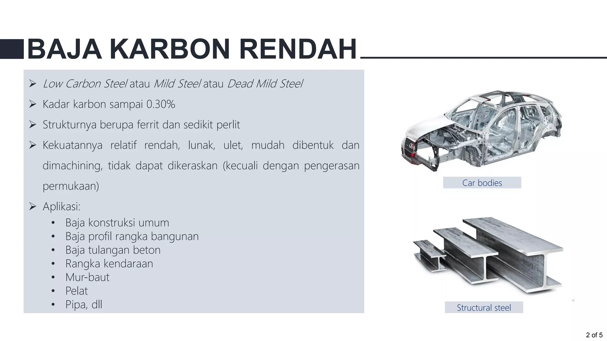 Perbedaan Baja Karbon Rendah, Baja Karbon Menengah, dan Baja Karbon ...
