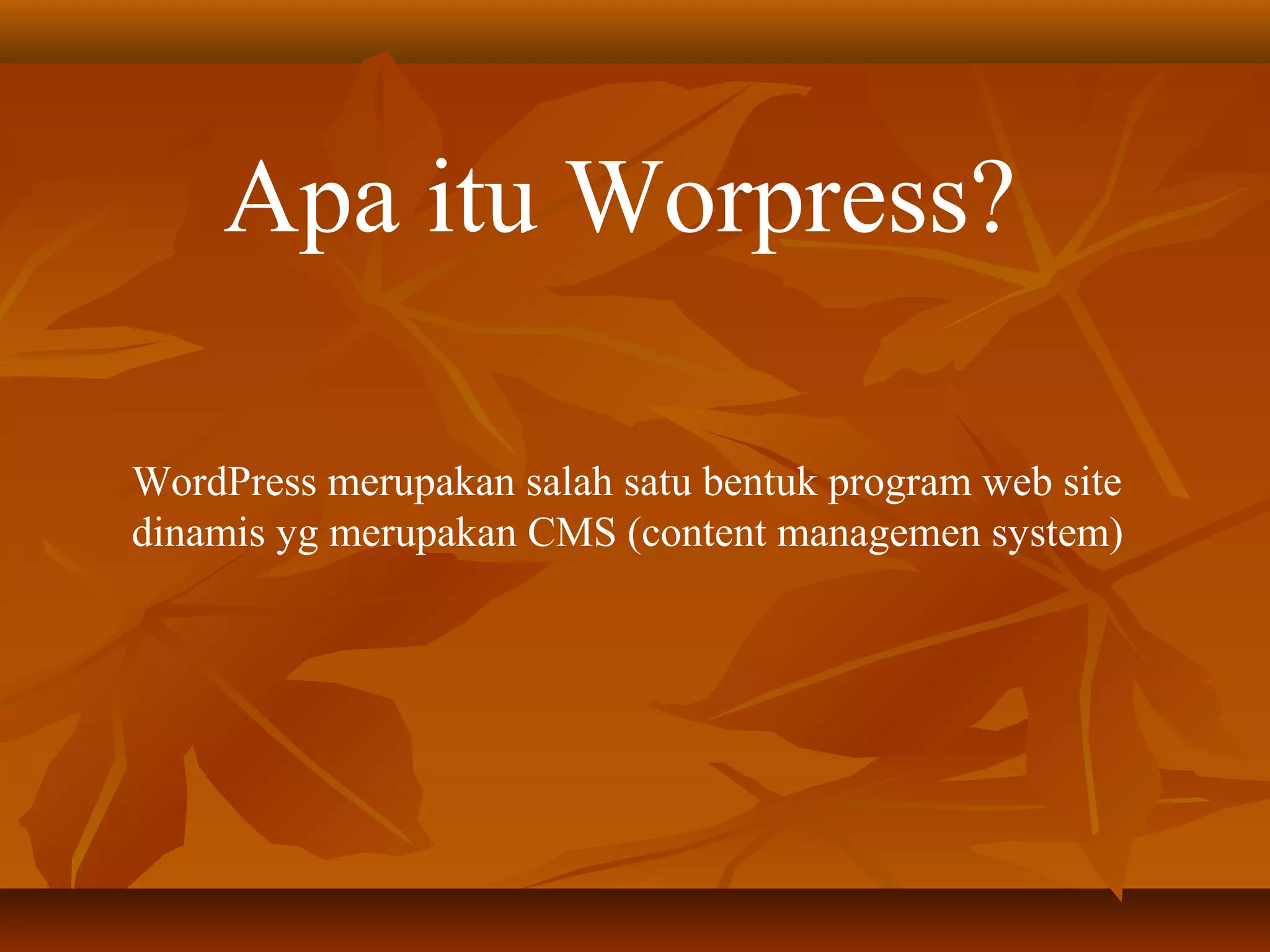 Perbedaan blogspot dan wordpress | PPT
