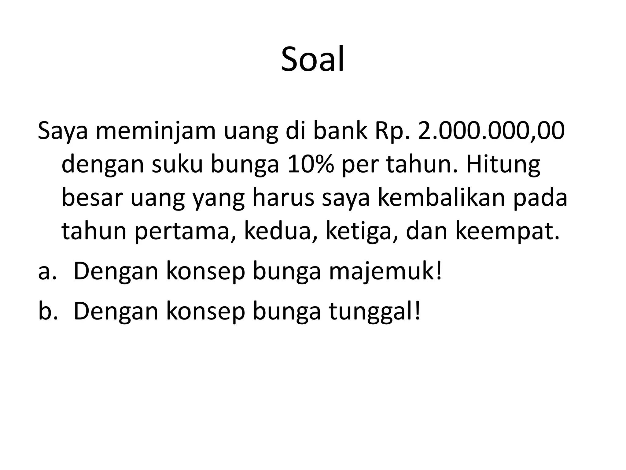 Perbedaan bunga tunggal dan bunga majemuk | PPTX