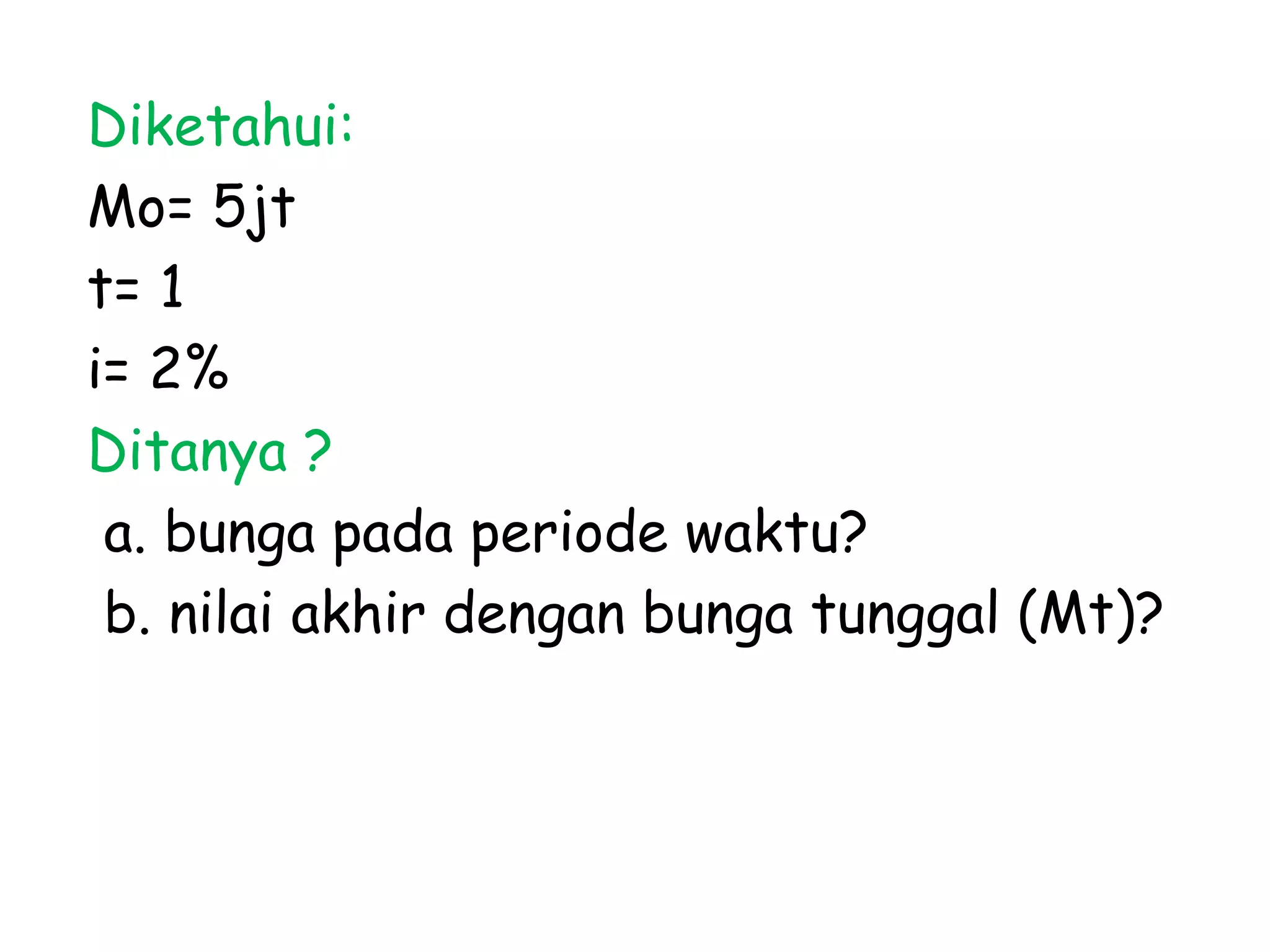 Perbedaan bunga tunggal dan bunga majemuk | PPTX