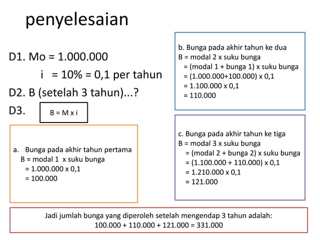 Perbedaan bunga tunggal dan bunga majemuk | PPTX