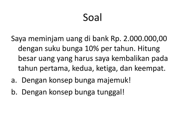 Perbedaan bunga tunggal dan bunga majemuk | PPTX