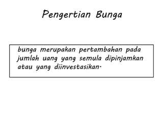Perbedaan bunga tunggal dan bunga majemuk | PPTX