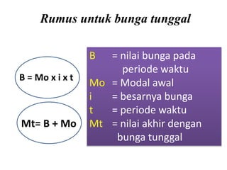 Perbedaan bunga tunggal dan bunga majemuk | PPTX