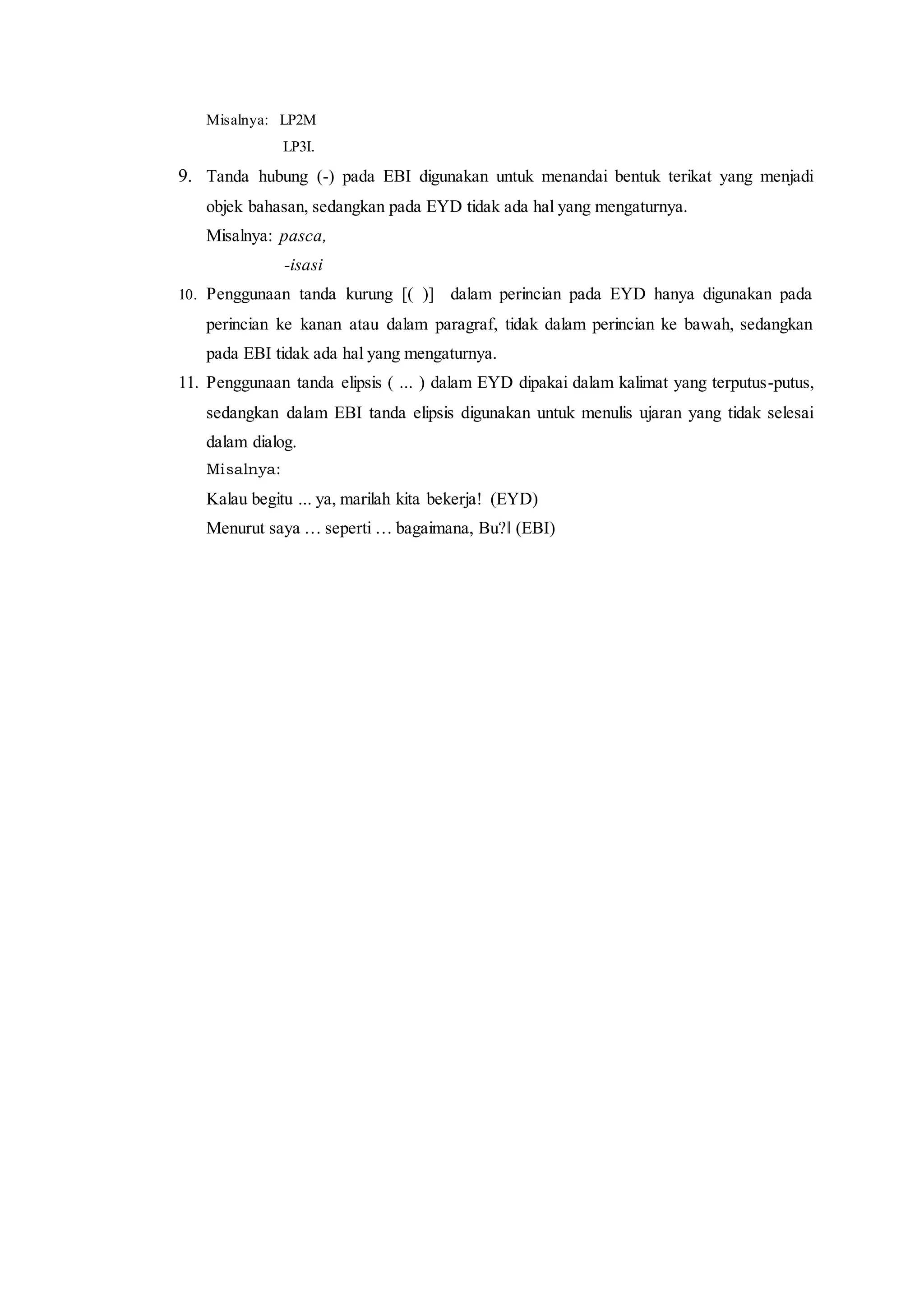 Perbedaan eyd dan ebi | PDF