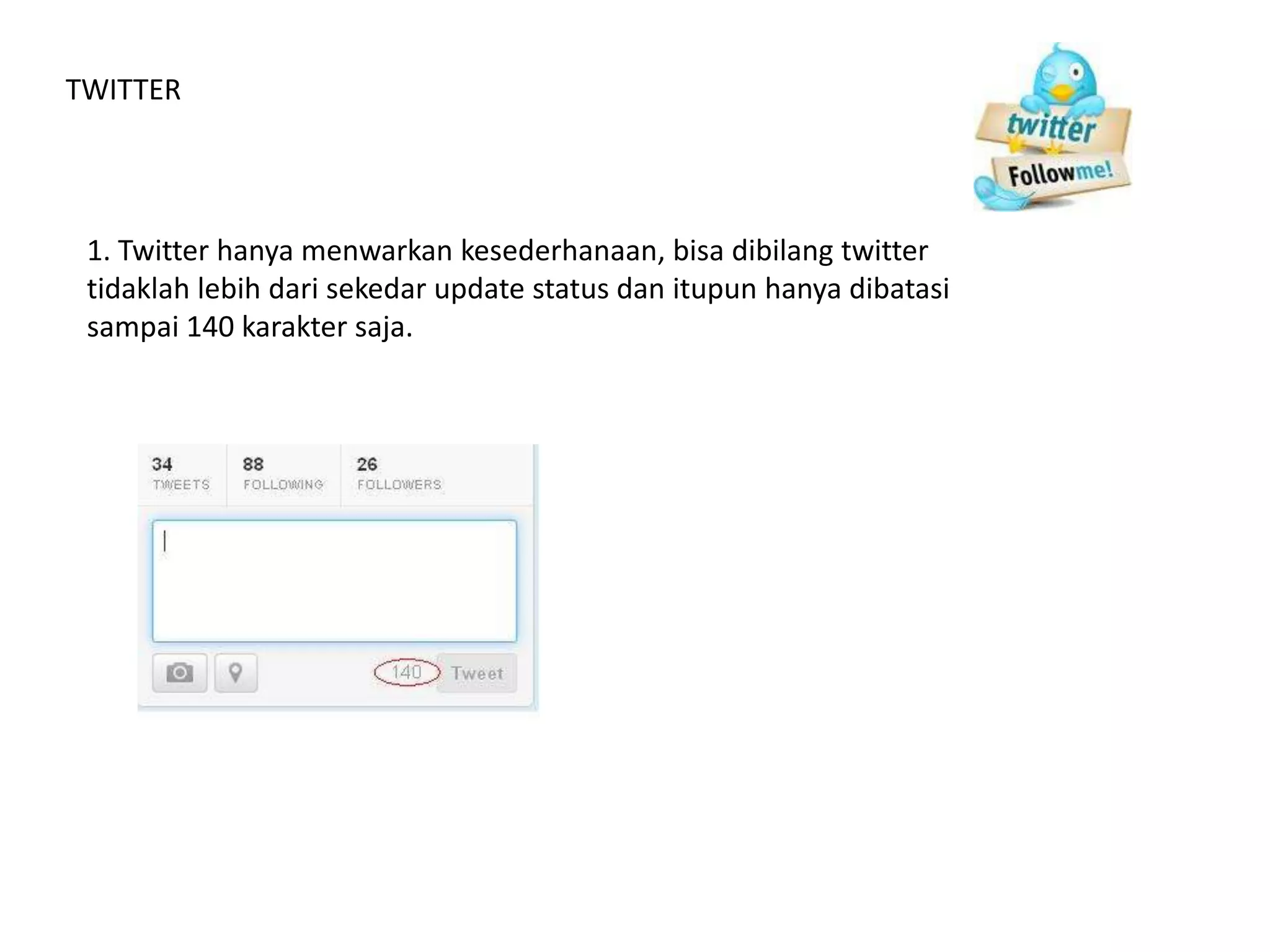 Perbedaan facebook & twitter | PPT