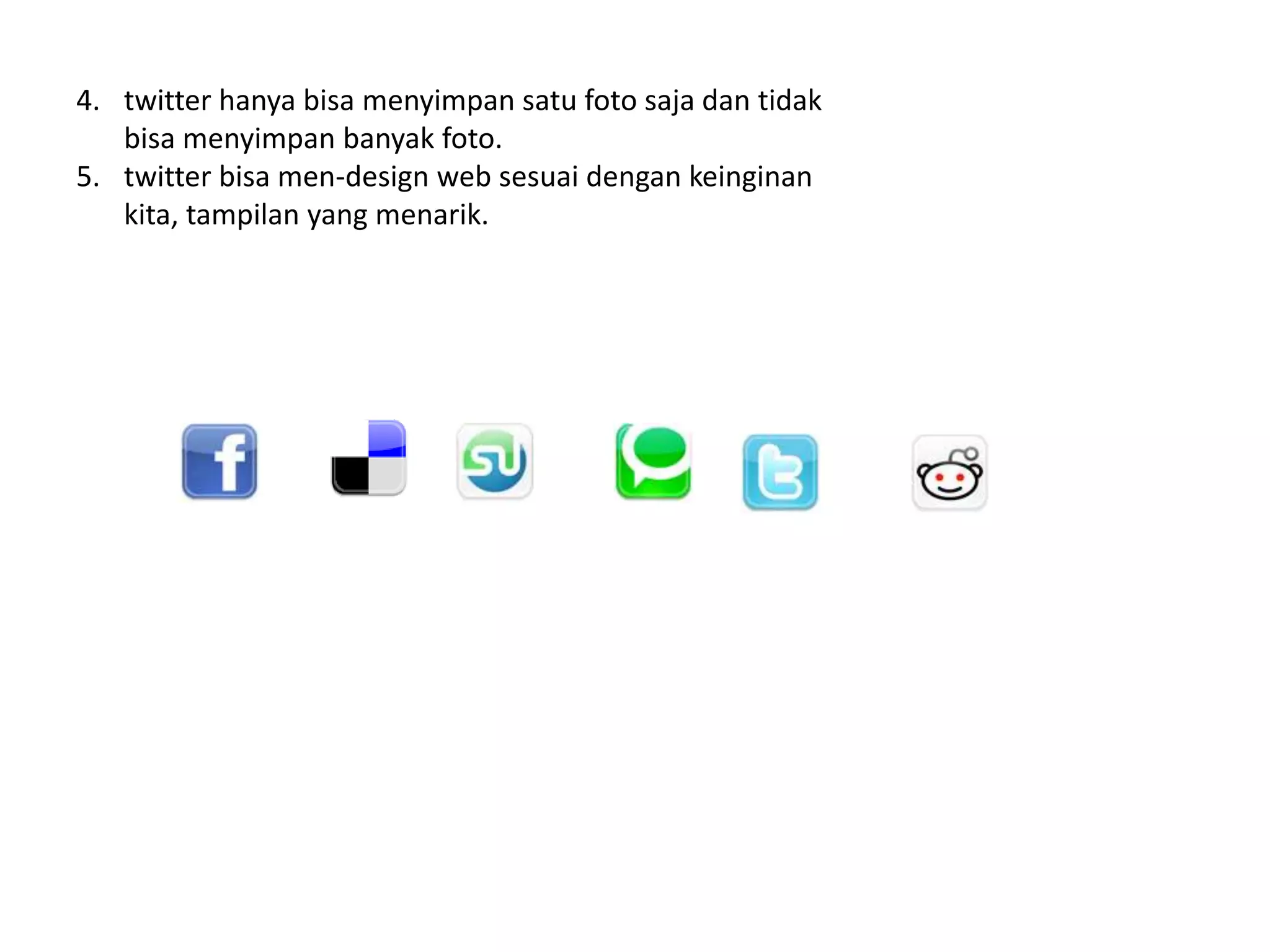 Perbedaan facebook & twitter | PPT